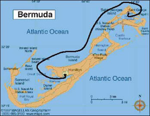 Bermuda Cruise Ship Port Map